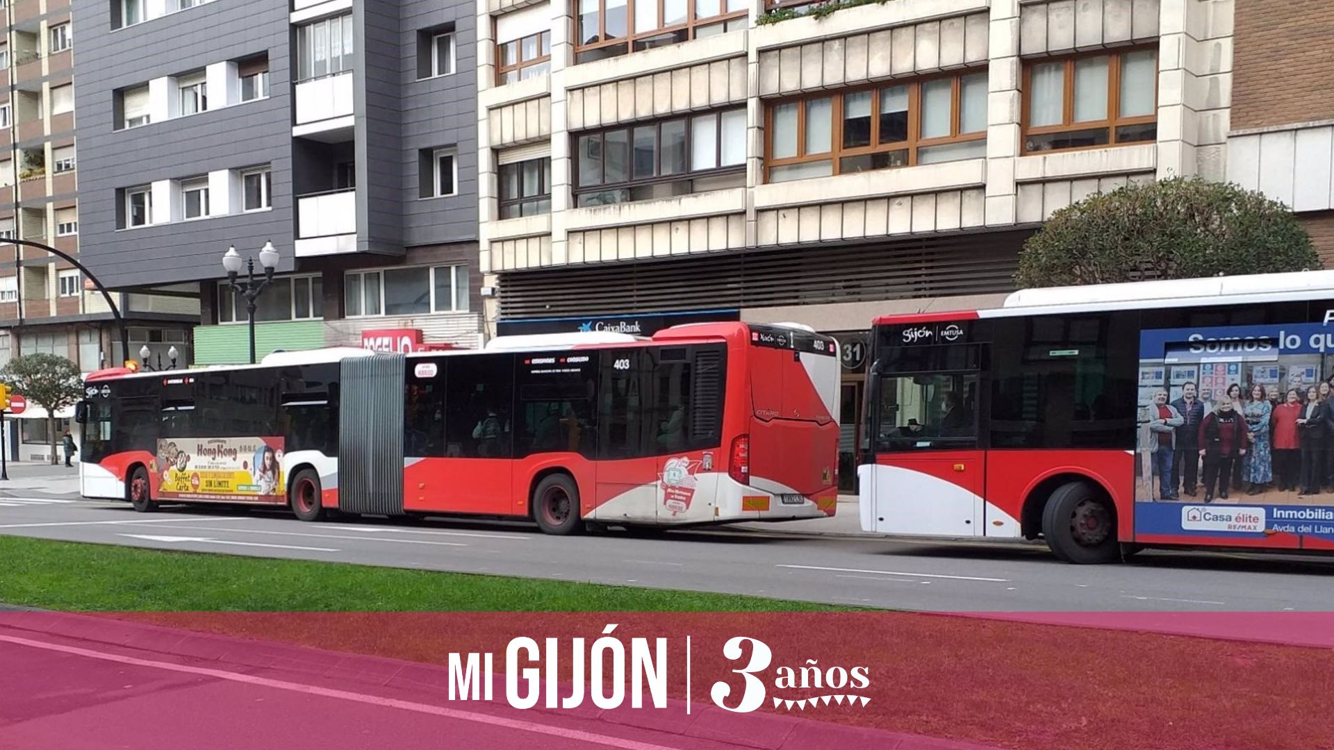 La Línea 10 retoma la normalidad a su paso por la calle Río Eo - miGijón