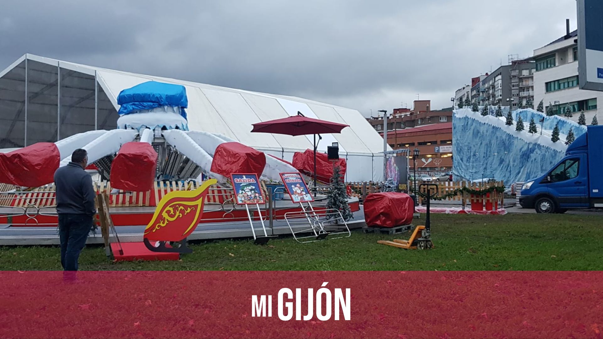 GALERÍA | El 'Solarón' toma forma como epicentro de la Navidad gijonesa ...