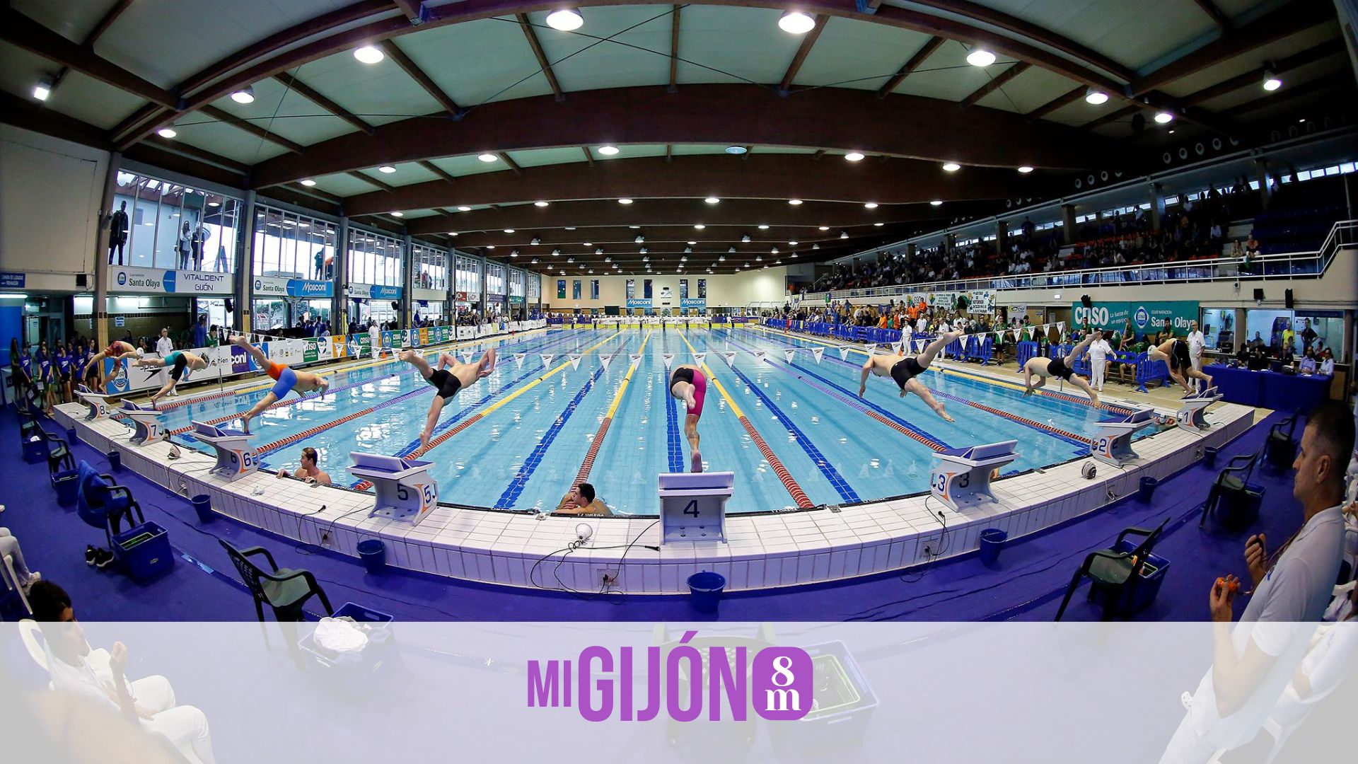 El 8M se lanza a las piscinas del Santa Olaya - miGijón