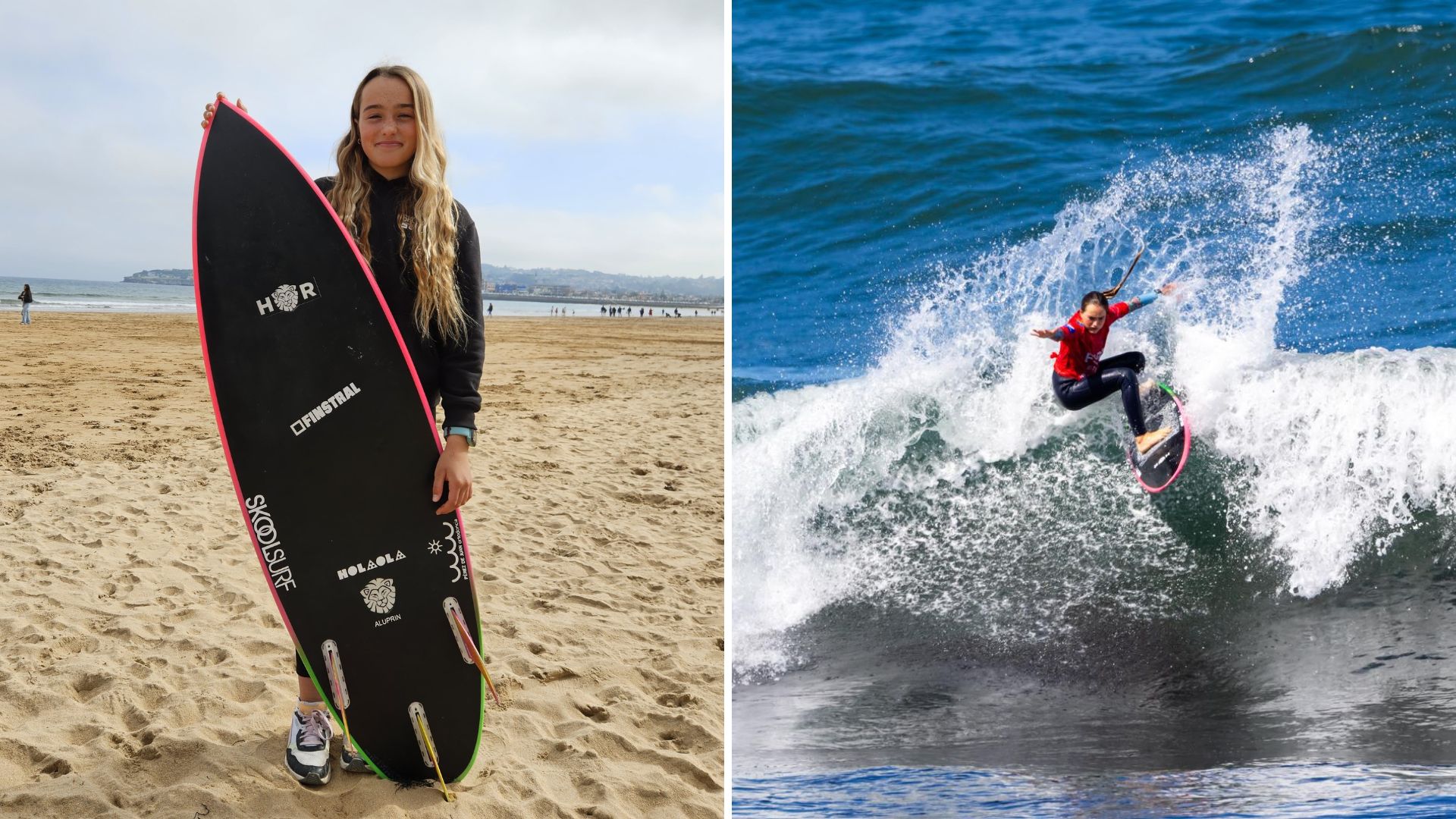 Carla Méndez, la joven promesa gijonesa del surf que sueña con olas ...
