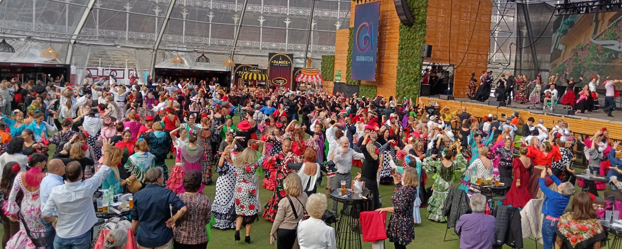 Marea de faralaes en la burbuja de El Bibio - miGijón
